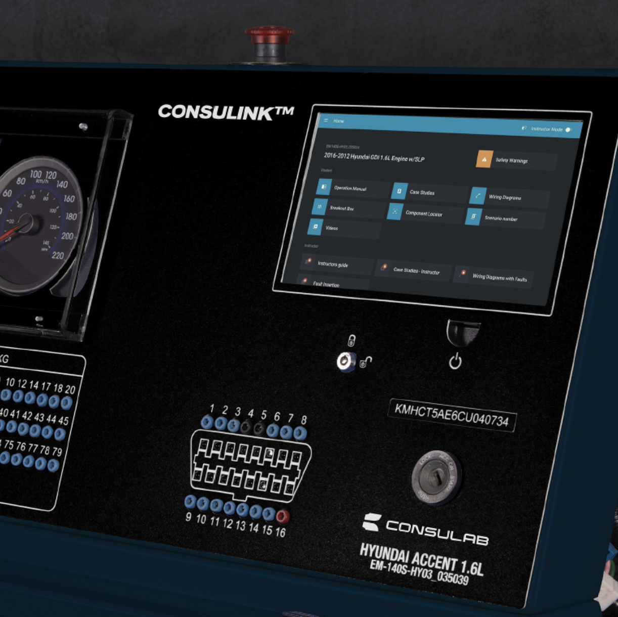 Automotive Engine Bench with Hyundai GDI 1.6L - Toolkit Technologies