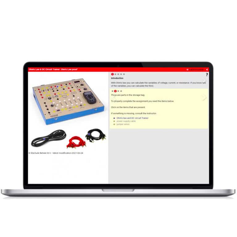 ELECTUDE Courseware for Ohm's Law Trainer - Toolkit Technologies