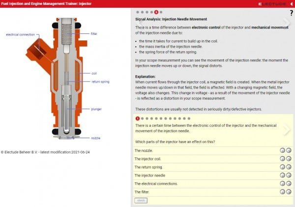 ELECTUDE Courseware for Fuel Injection and Engine Management Trainer - Toolkit Technologies