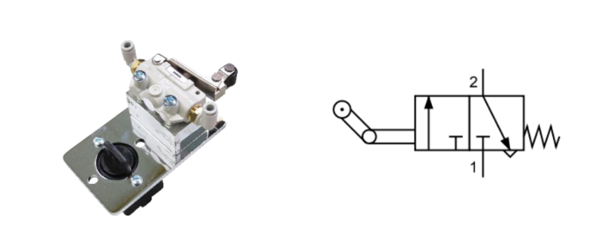 3/2 NC Valve Operated by a Retractable Roller - Toolkit Technologies